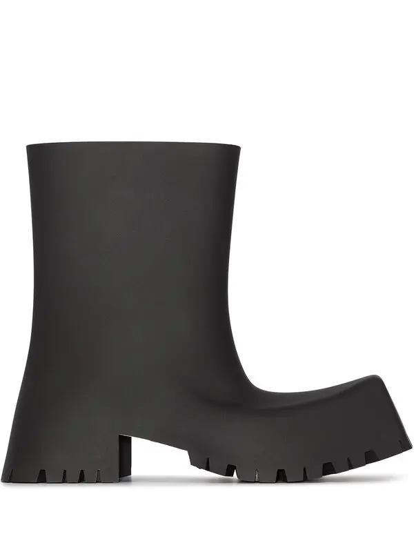 Balenciaga Trooper Rubber Boots - Black