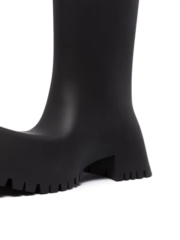 Balenciaga Trooper Rubber Boots - Black