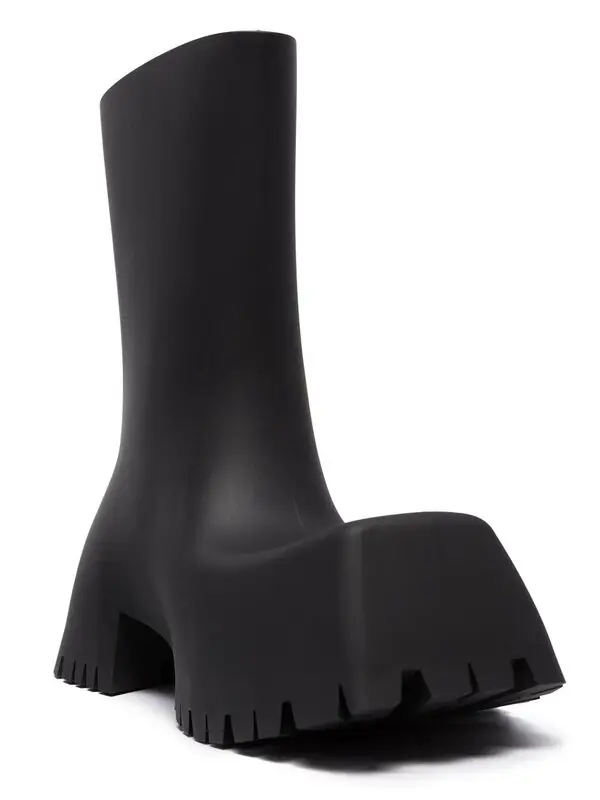Balenciaga Trooper Rubber Boots - Black