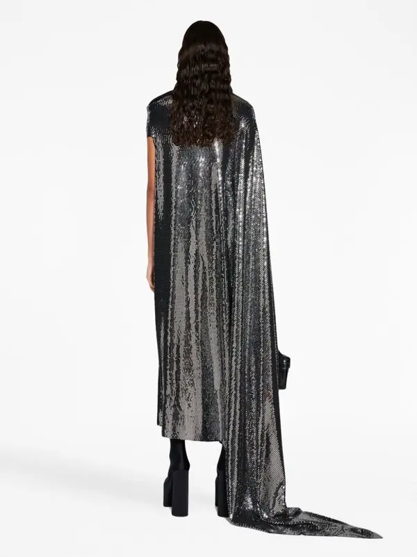 Balenciaga Metallic Effect Midi Gown