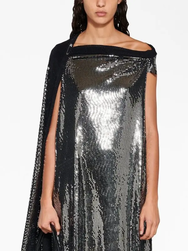 Balenciaga Metallic Effect Midi Gown