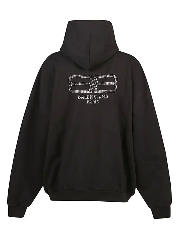 Balenciaga Bb Strass Cotton Hoodie