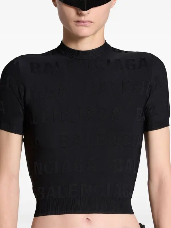 Balenciaga Allover Logo Top