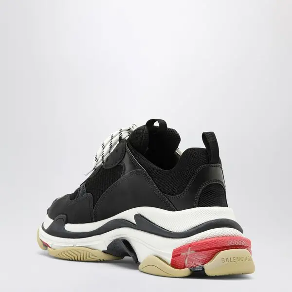 Balenciaga Triple S /Red Trainer In Black - 11% Off | Editorialist