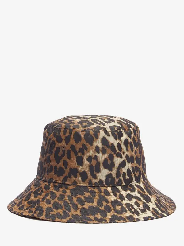 Leopard Bucket Ganni Wide Brim Hat Barbour Bucket Hat X Ganni