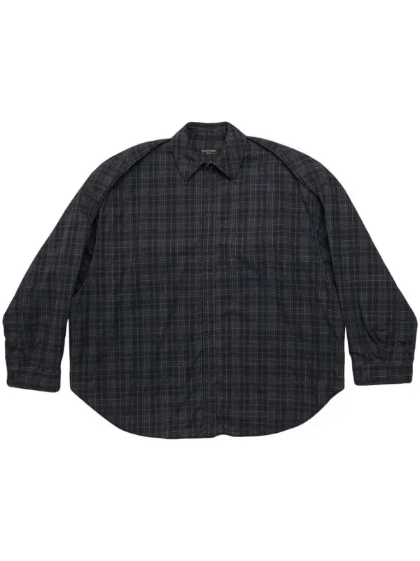 Balenciaga Checked Flannel Shirt
