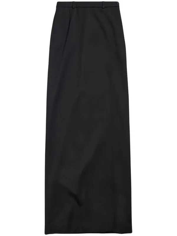 Balenciaga Wool Midi Skirt