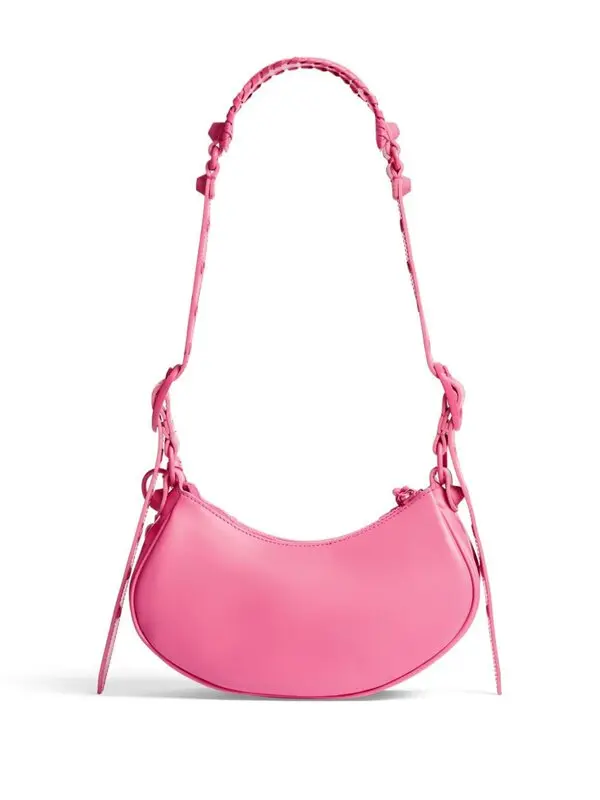 Balenciaga Le Cagole Xs Leather Shoulder Bag - Fuchsia