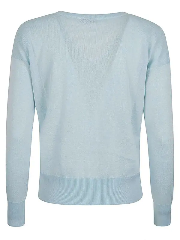 BASE Cotton-blend V-neck Pullover