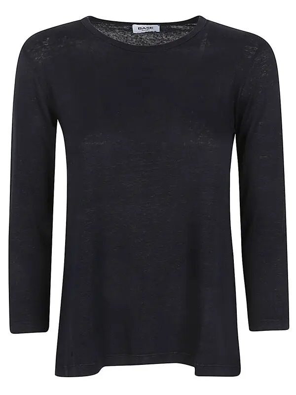 BASE Linen Jersey Long Sleeve T-shirt