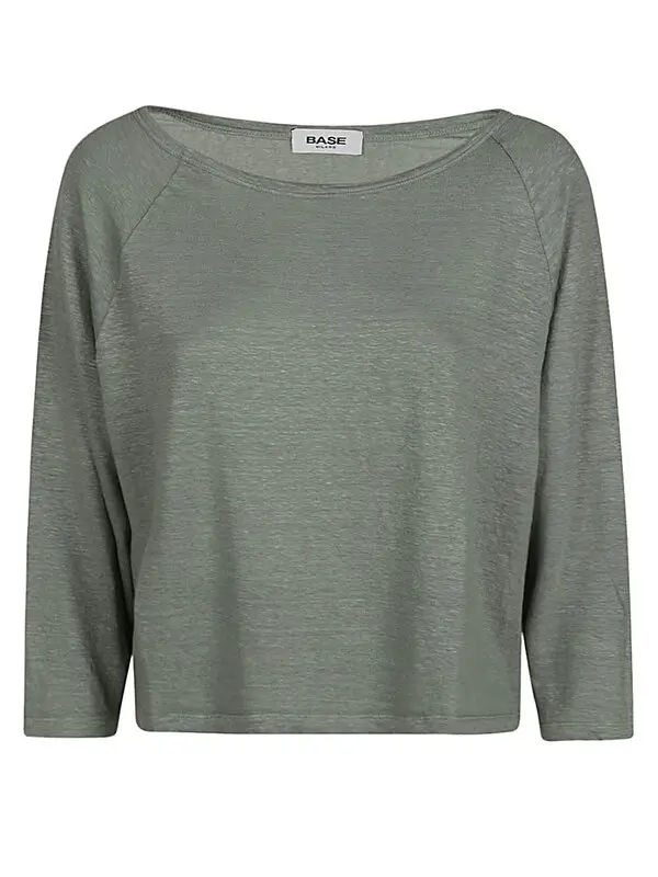 BASE Name Linen Boat Neck Sweater