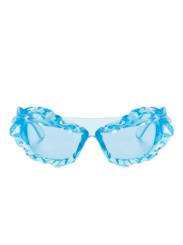 Ottolinger Twisted Sunglasses - Clear Blue