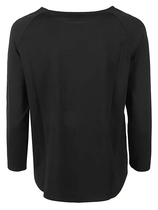 BASE Cotton Crewneck Sweater - Black