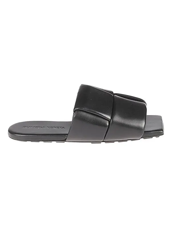 Bottega Veneta Patch Leather Flat Sandals