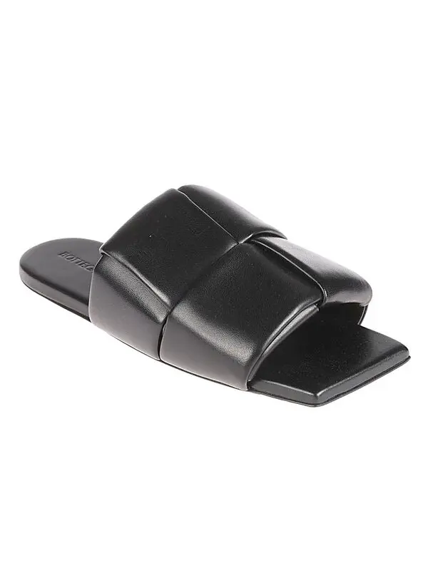 Bottega Veneta Patch Leather Flat Sandals