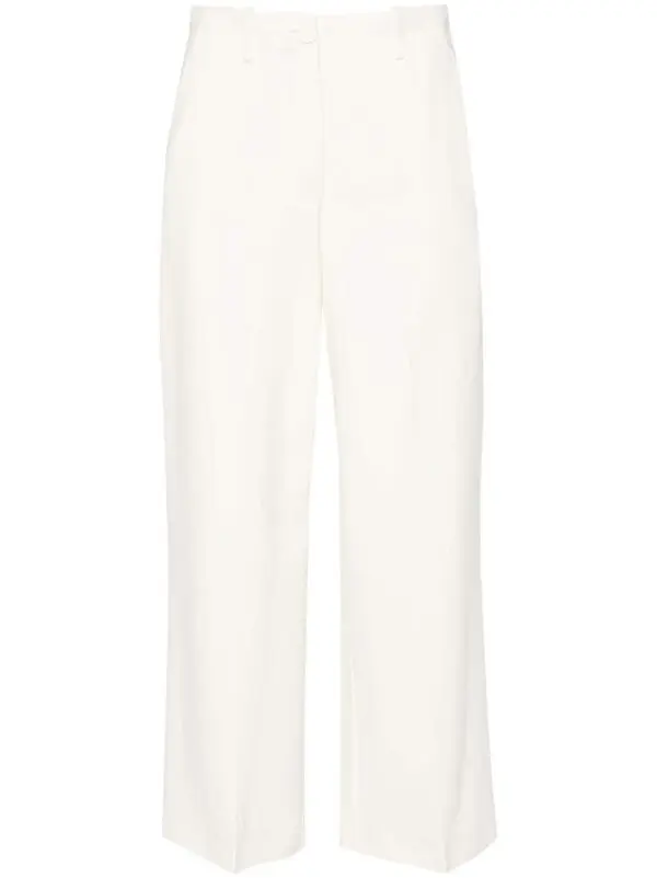 Erika Cavallini Wide Leg Trousers - White
