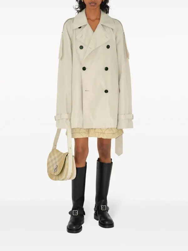 Burberry Silk Short Trench Coat