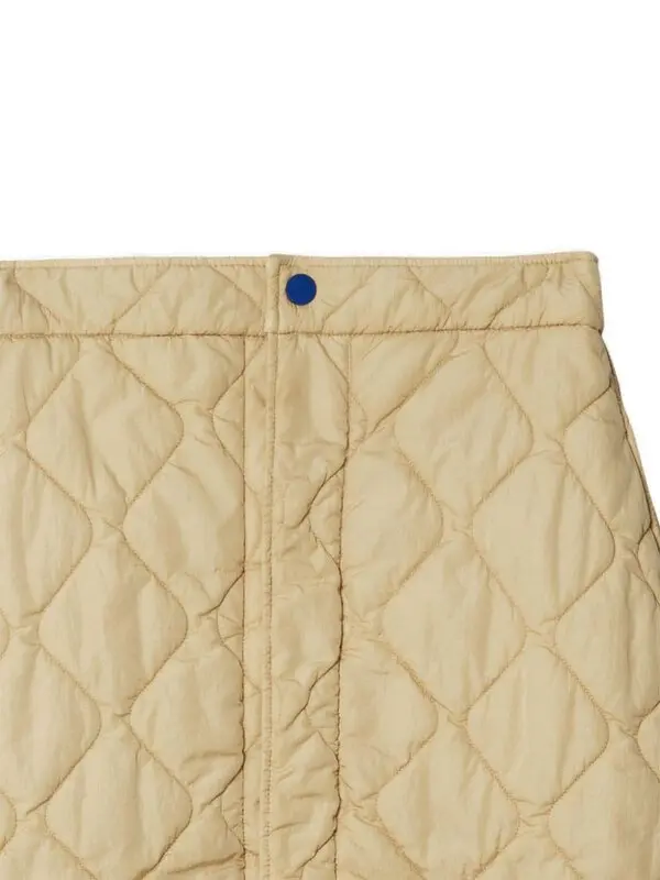 Burberry Quilted Nylon Skirt - White