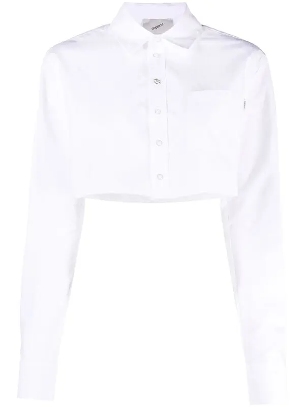 Coperni Cotton Cropped Shirt