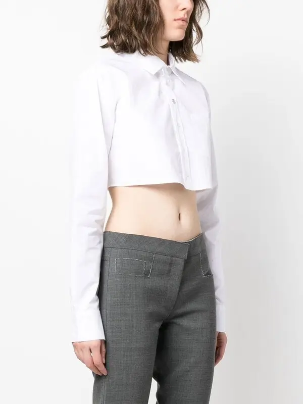 Coperni Cotton Cropped Shirt