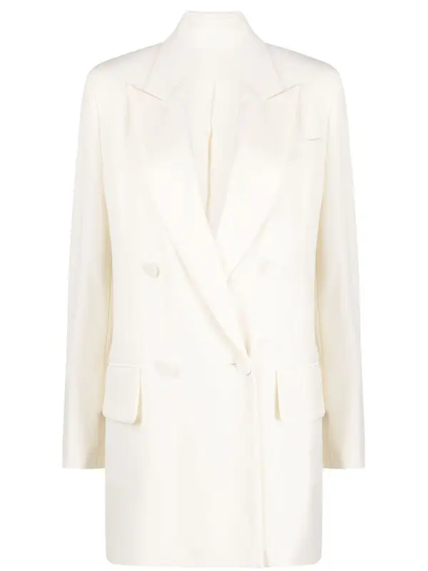 Max Mara Virgin Wool Blazer - White