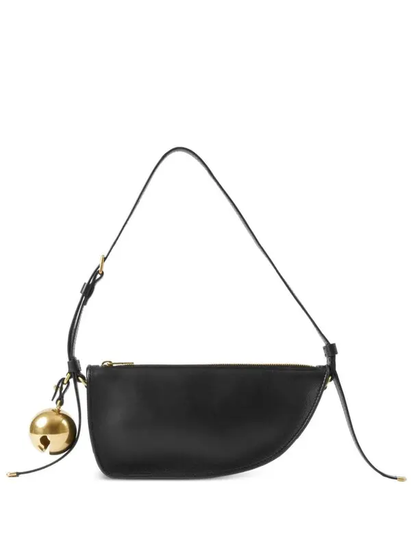 Burberry Mini Leather Shoulder Bag - Black