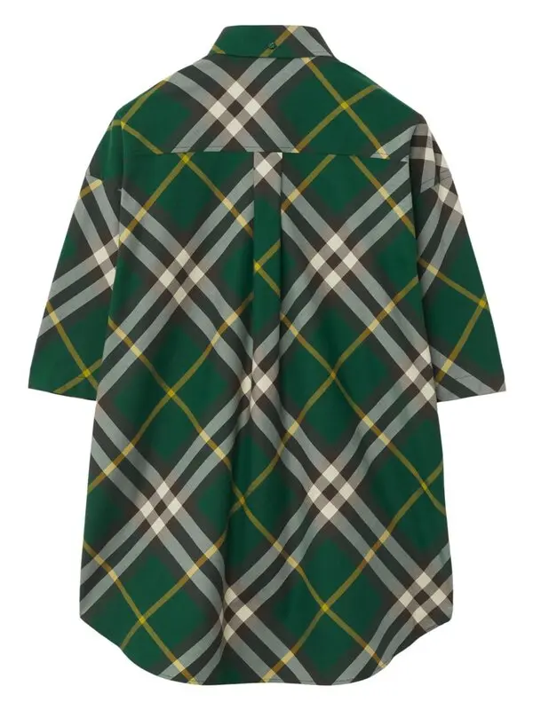 Burberry Check Motif Cotton Shirt