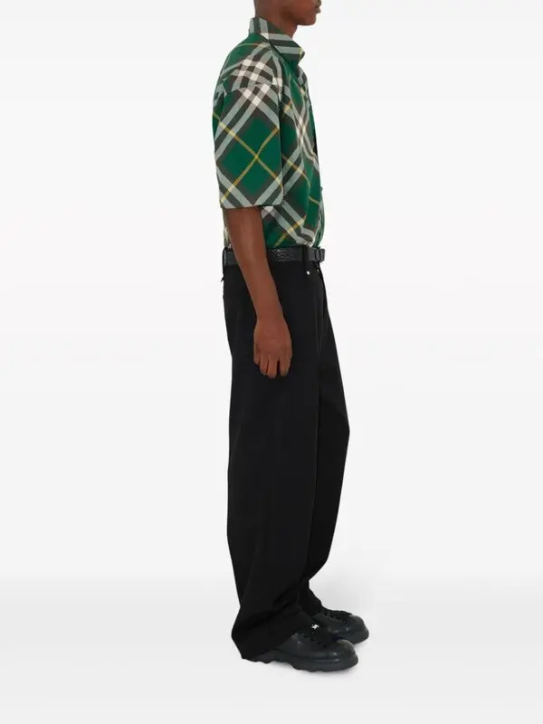 Burberry Green Check Shirt