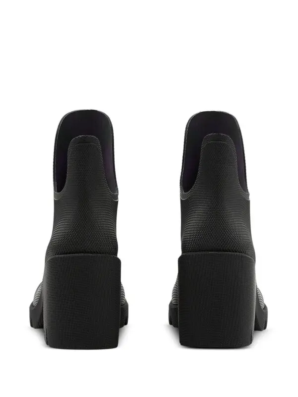 Burberry Marsh Rubber Ankle Boots - Black