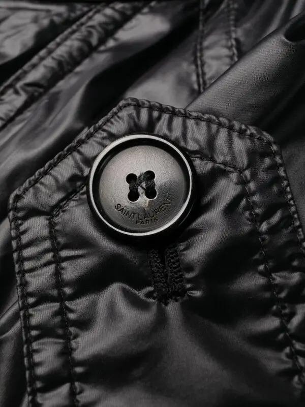 Saint Laurent Nylon Cloak Coat