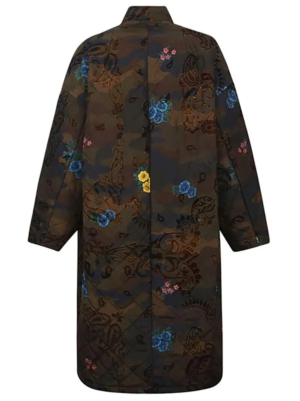 KONRAD Petra Camouflage Print Overcoat