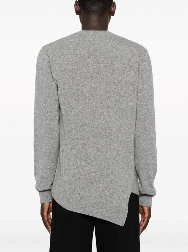 Comme Des Garçons X Lacoste Asymmetric Wool Jumper