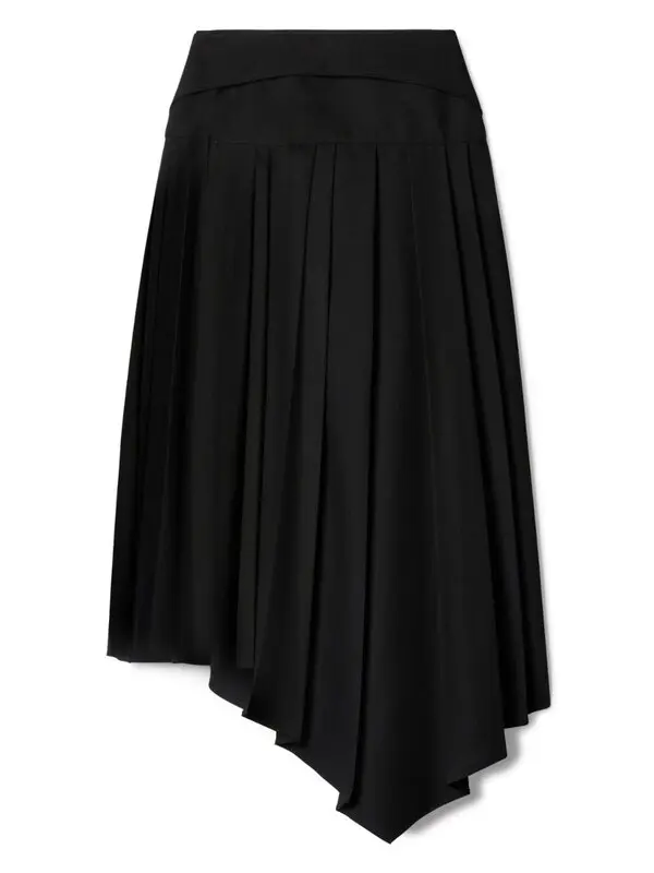 Off-White Belted Pleated Skirt