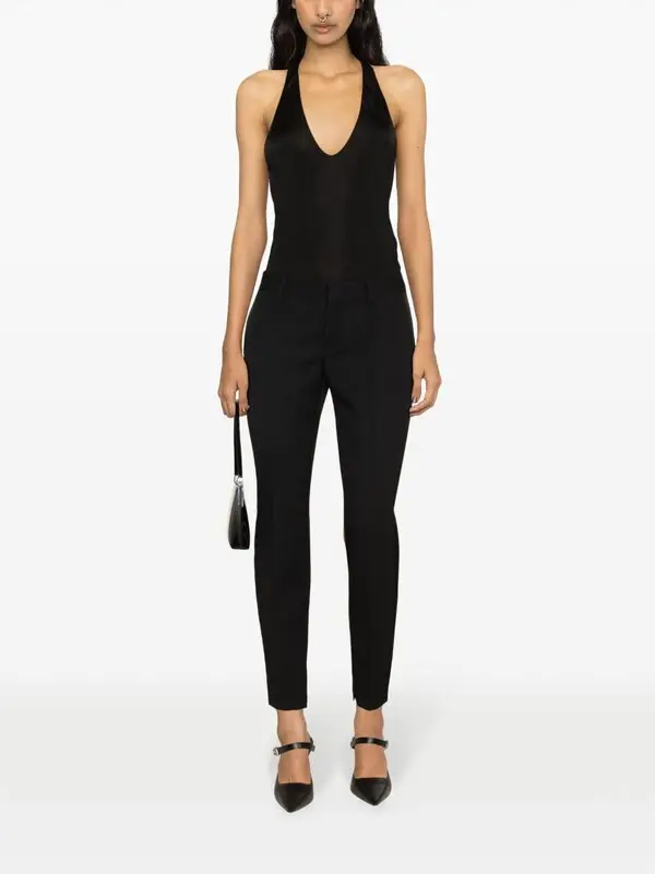 Saint Laurent Deep Neckline Jersey Top