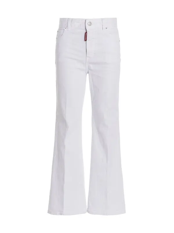 Dsquared2 Super Flared Cropped Jeans