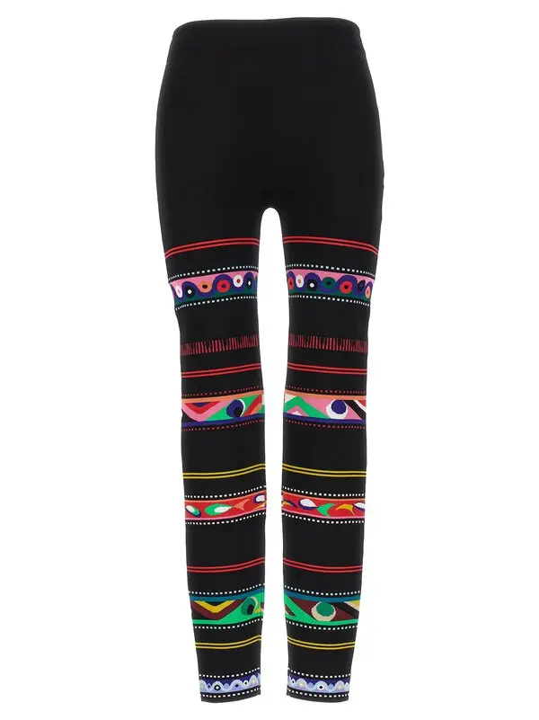 Emilio Pucci Jacquard Patterned Leggings - Multicolor