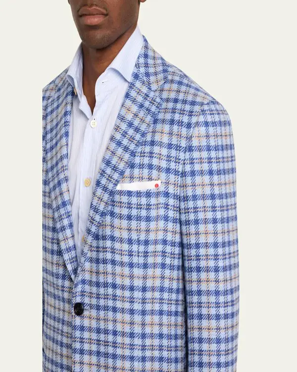 Kiton Graph Check Sport Coat