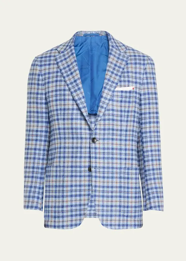 Kiton Graph Check Sport Coat