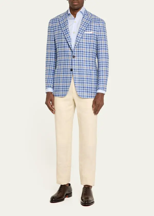Kiton Graph Check Sport Coat