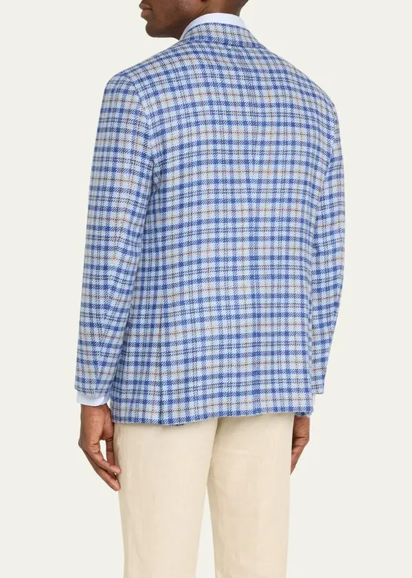 Kiton Graph Check Sport Coat