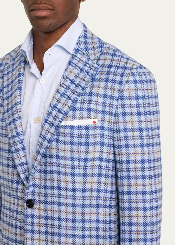 Kiton Graph Check Sport Coat