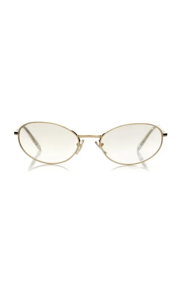 Prada Round-frame Metal Sunglasses - Gold