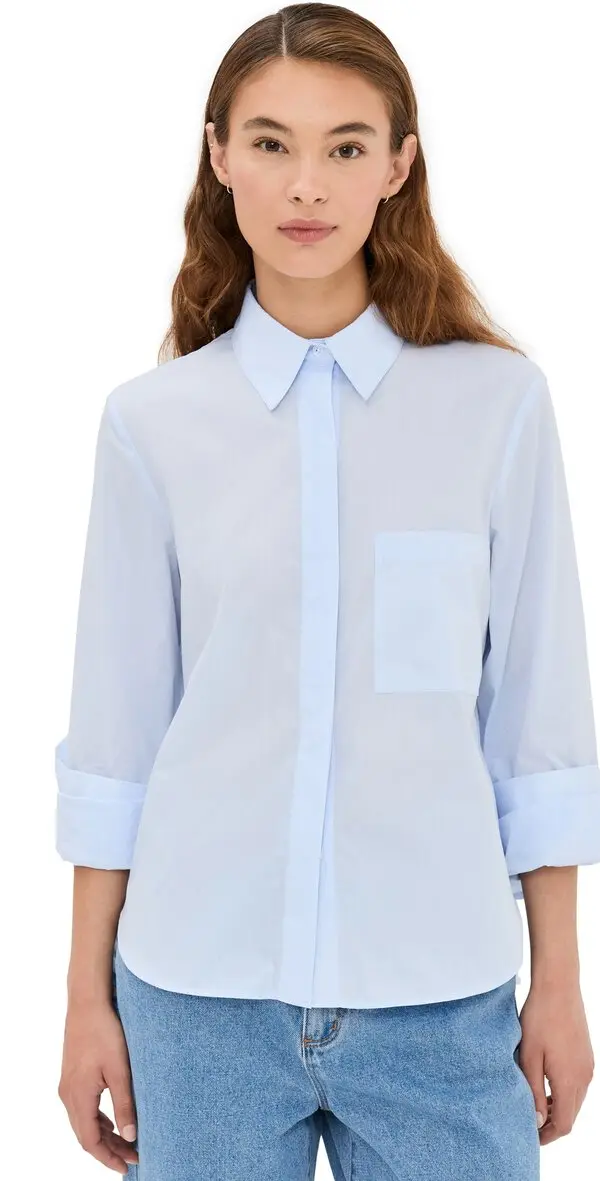 TWP Boyfriend Shirt - Baby Blue