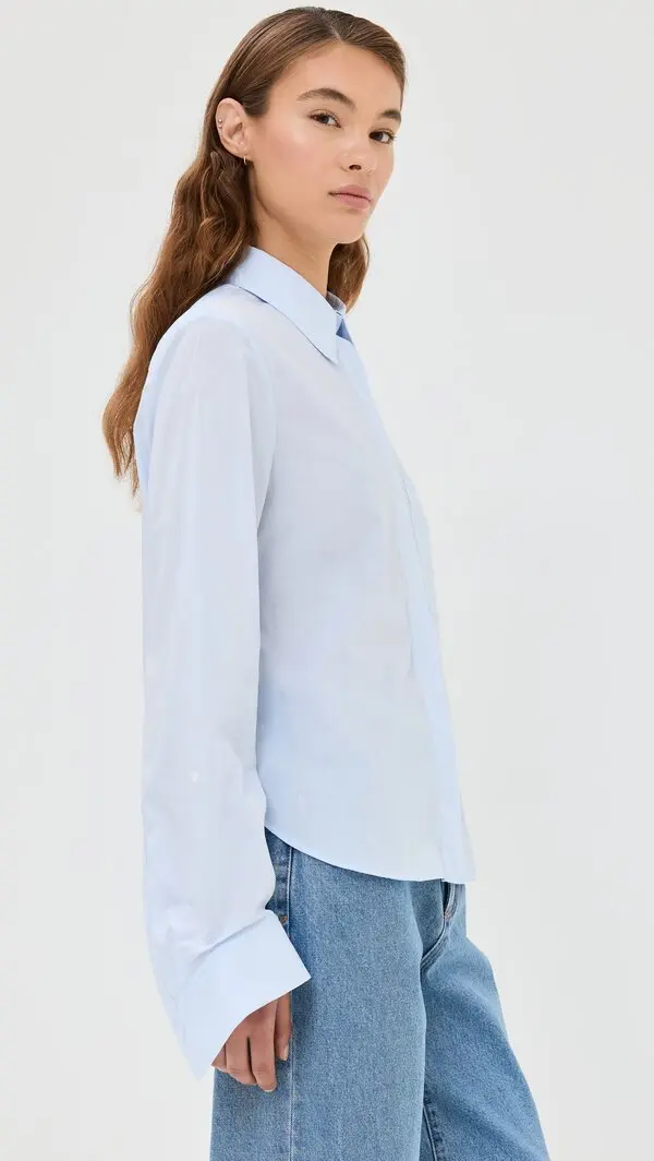 TWP Boyfriend Shirt - Baby Blue