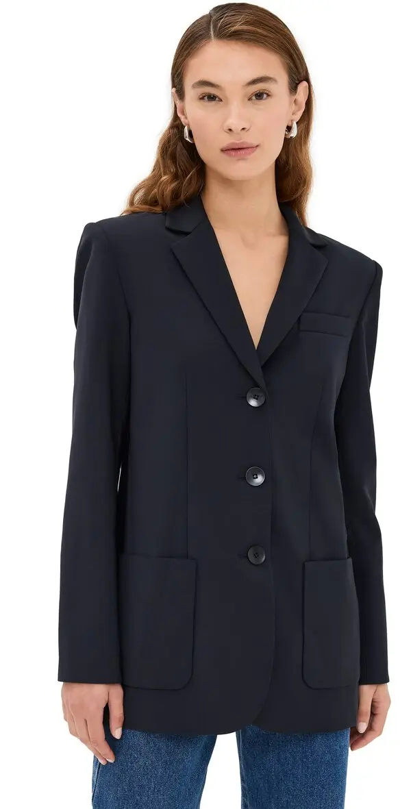 Tibi Tropical Wool Max Blazer
