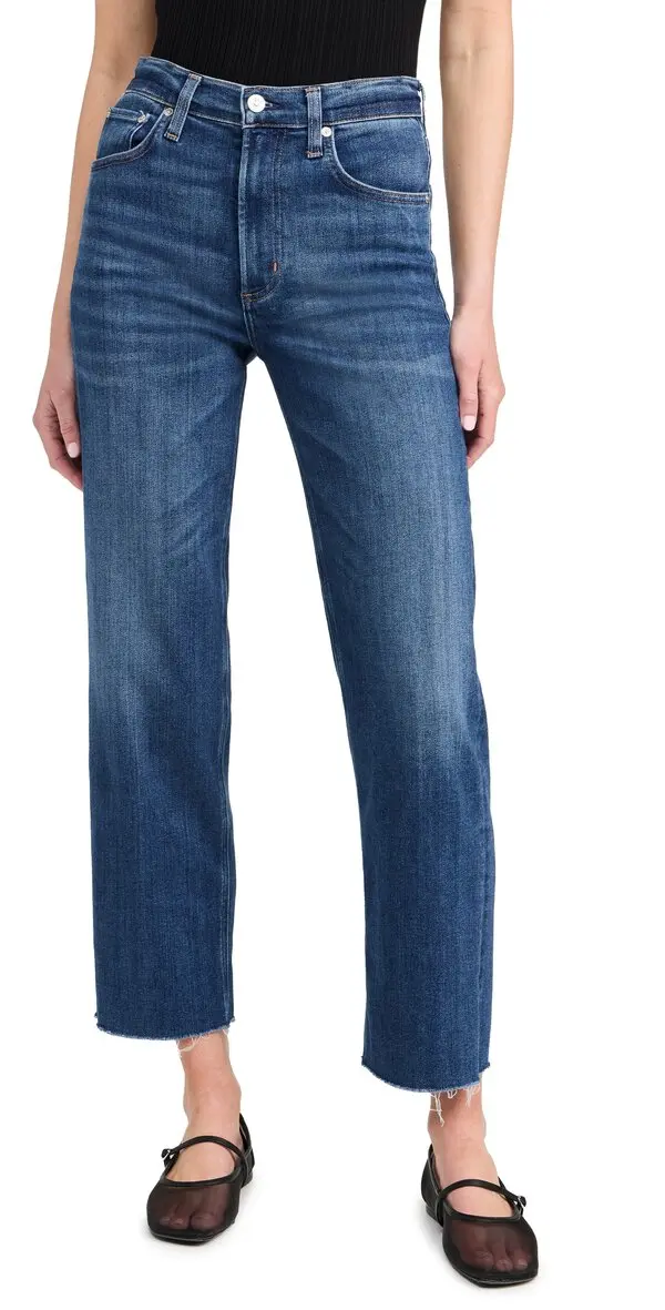 Citizens Of Humanity Palma Straight Leg Jeans With Raw Edge Hem - Ambry