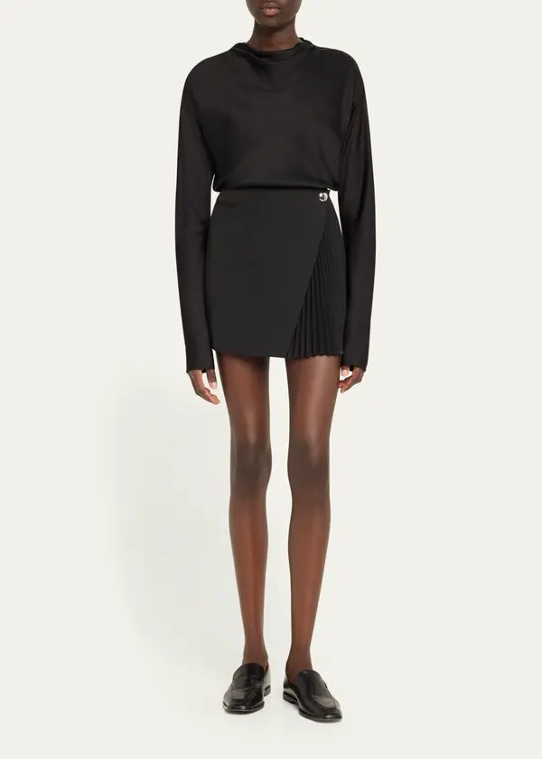 A.L.C. Georgia Cowl-neck Top