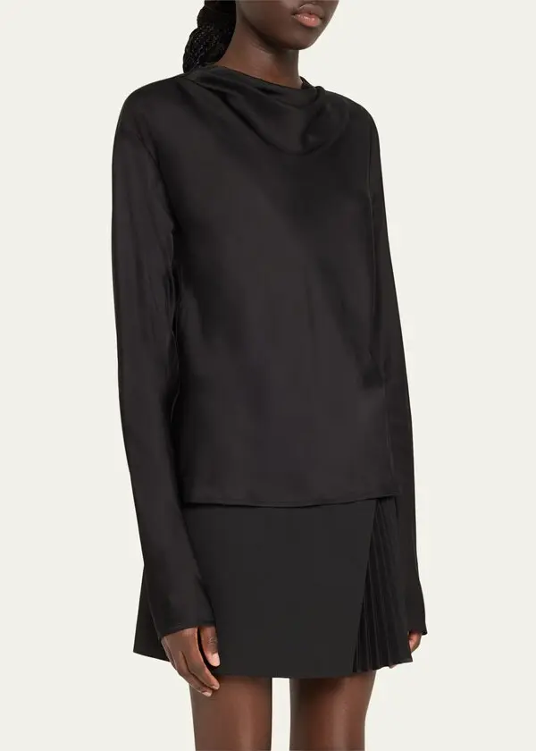 A.L.C. Georgia Cowl-neck Top