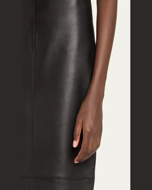 A.L.C. Marta Leather Maxi Skirt - Black