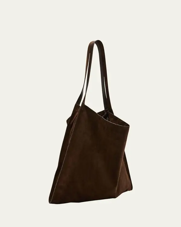 CHRISTIAN LOUBOUTIN Le 54 Suede Tote - Chocolate